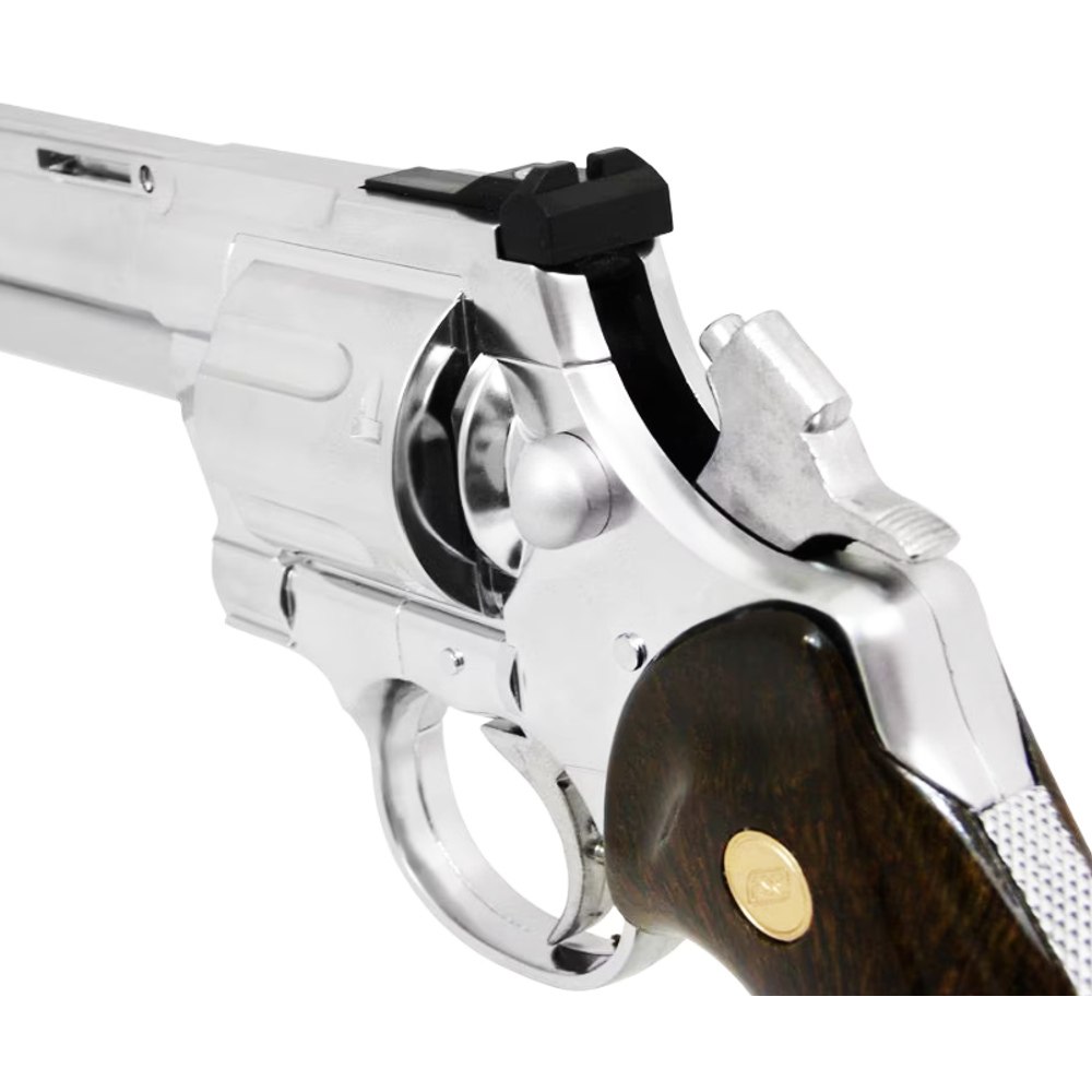 Zastava R-357 green gázos airsoft revolver, króm - Green Gas - Combat Zone webáruház