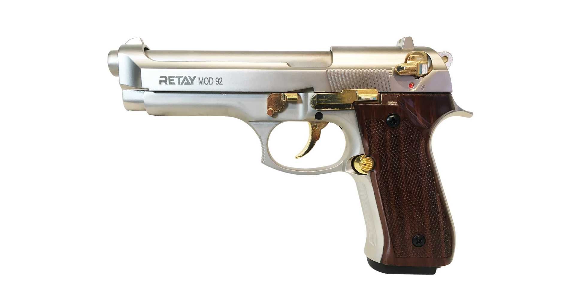 Retay Mod 92 gáz-riasztó pisztoly, Mixed-Gold - Szekrénytáras fegyver ...