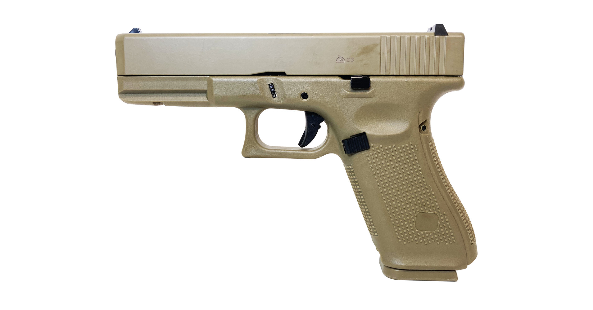 E&C-1301 G17X Gen5 airsoft pisztoly GBB (tan) - Green Gas