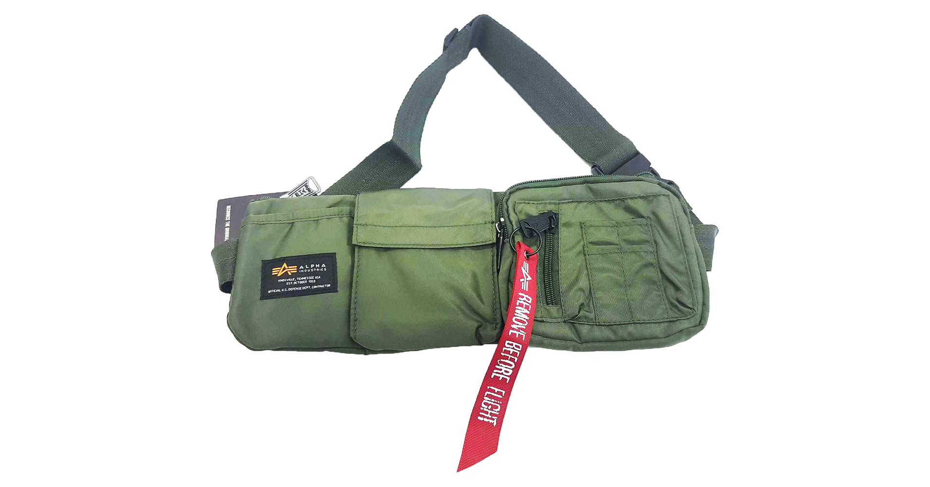 Alpha Industries Crew Utility Bag övtáska, sage-green - Alpha ...