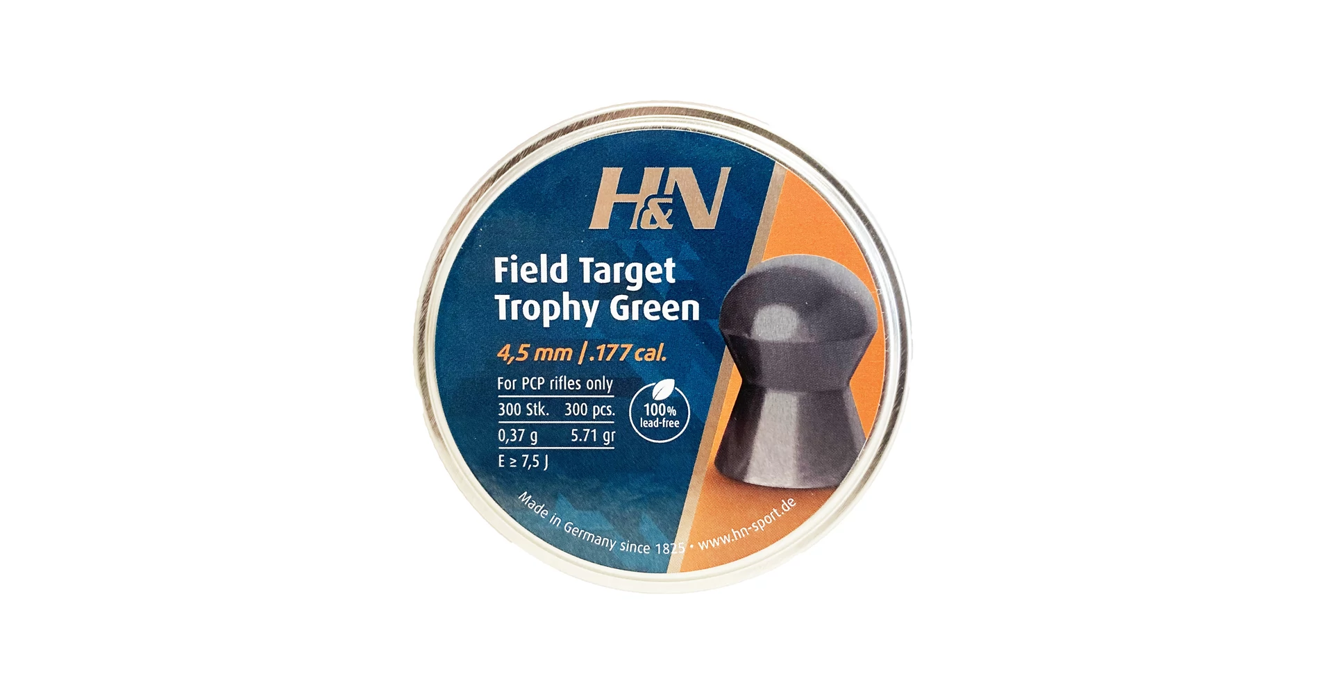 H&N Field Target Trophy Green lövedék, 4.5mm - 4,5 mm - Combat Zone ...