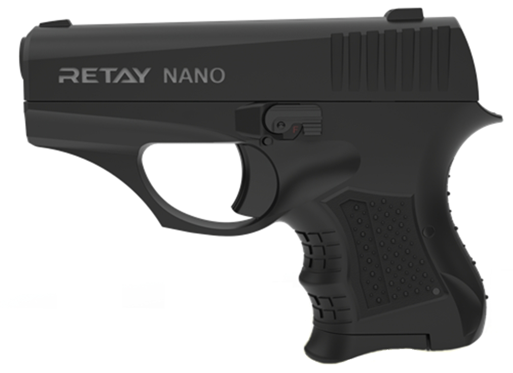 Retay Nano gáz-riasztó pisztoly, fekete - Szekrénytáras fegyver